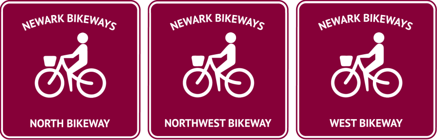 Signs for 3 new Bikeways – BikeNewark