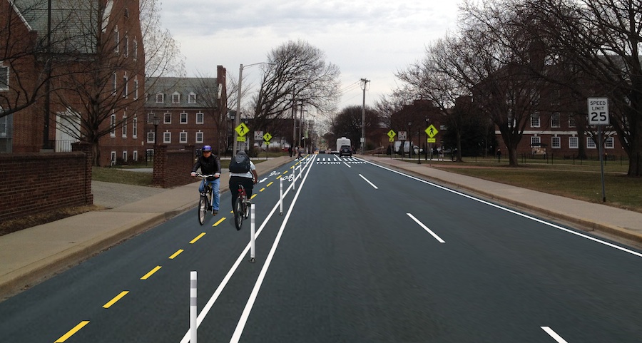 Contract awarded for Del. Ave. cycletrack project – BikeNewark